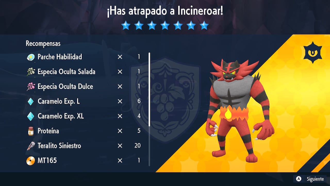 Teraincursión Incineroar el Imbatible con Teratipo Siniestro para ...