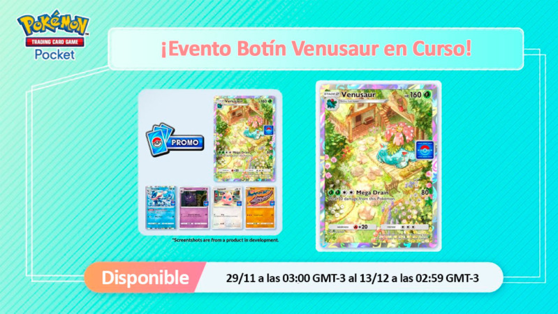 Recompensas del evento botín Venusaur para Pokémon TCG Pocket • Centro ...